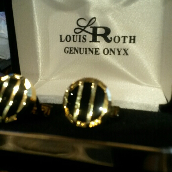Louis Roth | Accessories | Louis Roth Geniune Onyx Mens Cufflinks ...